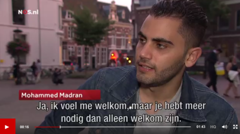 Mohammed Badran over zijn ervaringen als Syrische vluchteling in Één Vandaag – Antropologen ...